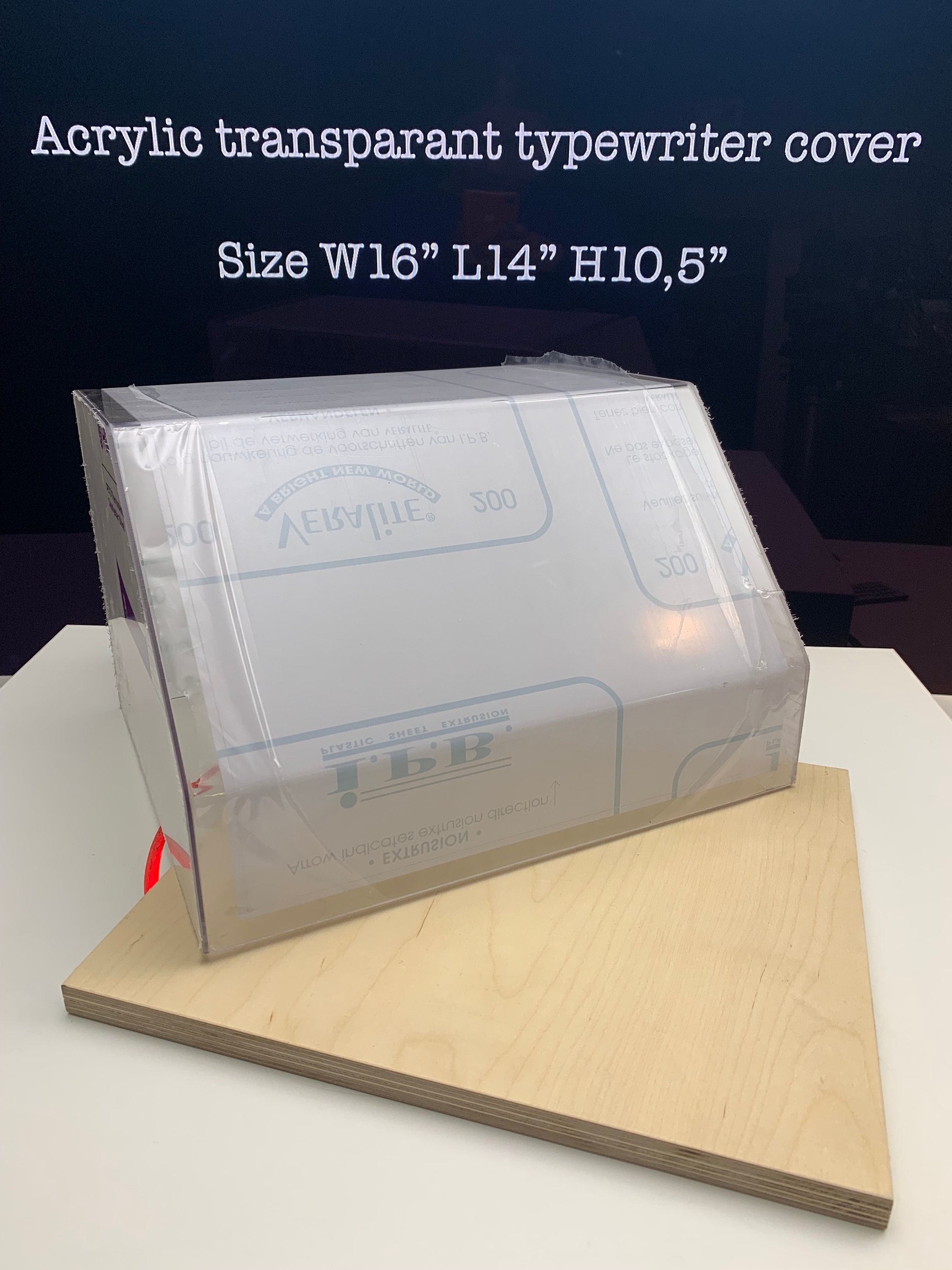 Vintage-era Inspired Transparent Typewriter Cover Dust Protection With ...