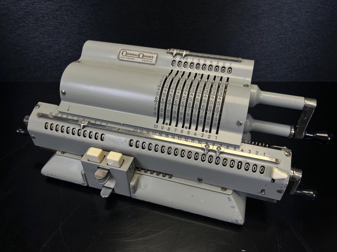 Vintage Original Odhner Model 125 Mechanical Pinwheel Calculator in ...