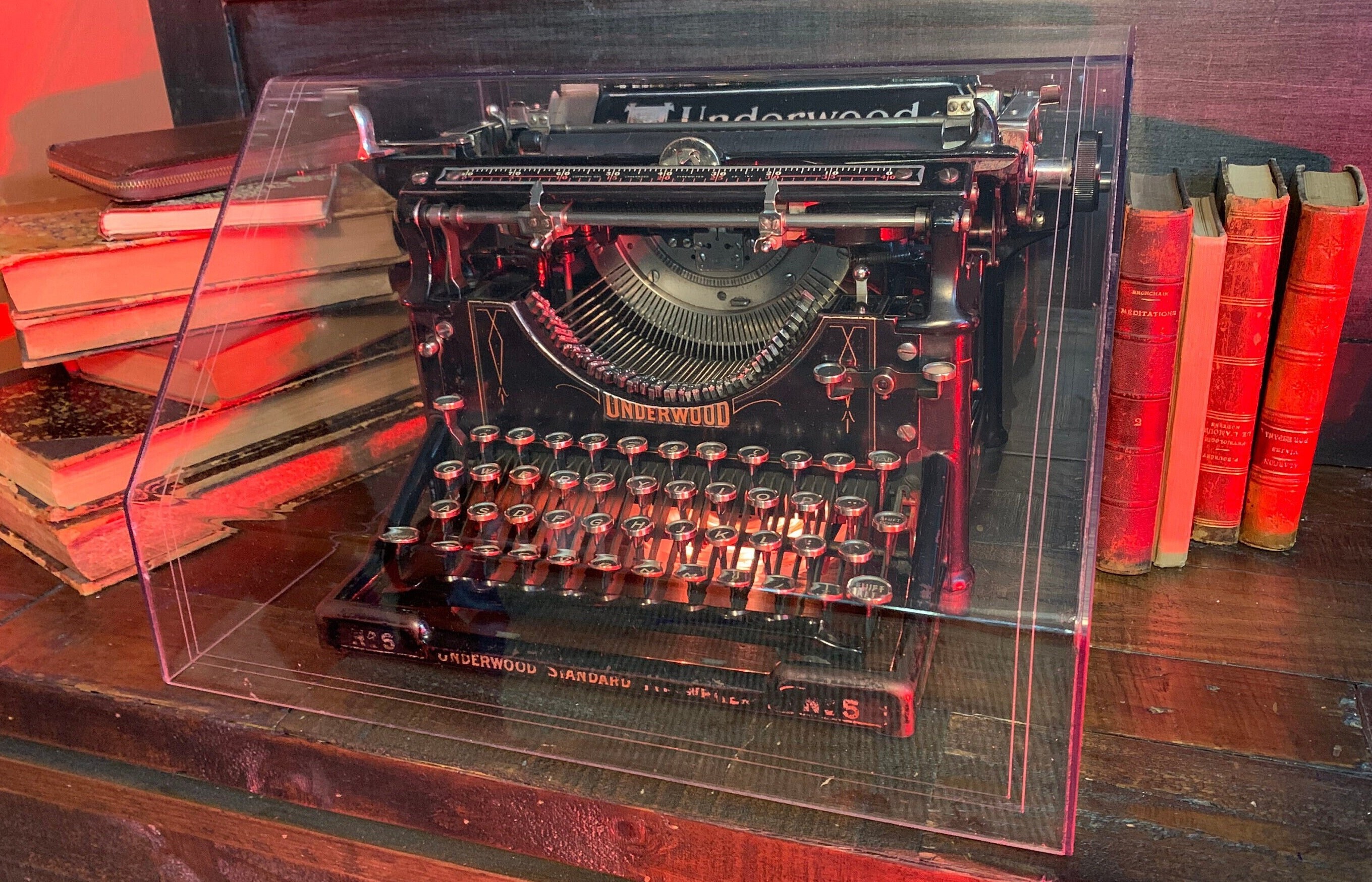 Vintage-era Inspired Transparent Typewriter Cover Dust Protection With ...