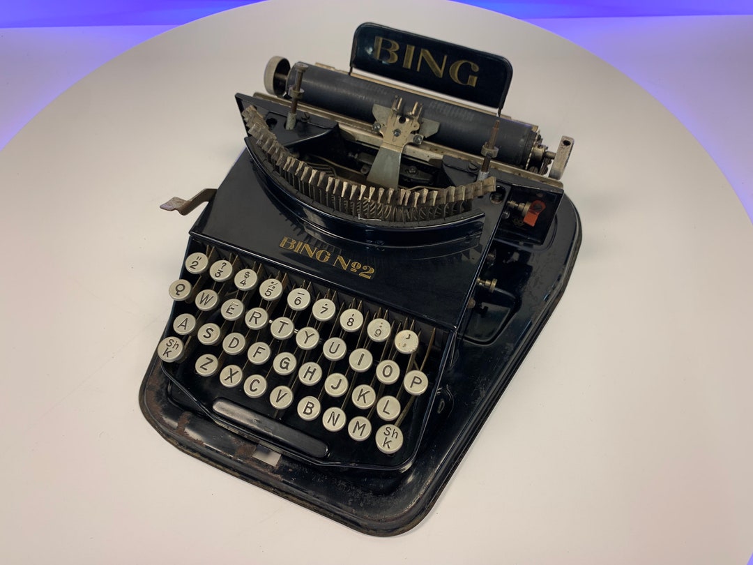Rare Antique BING No. 2 Portable Typewriter 1920, for Collectors - Must ...
