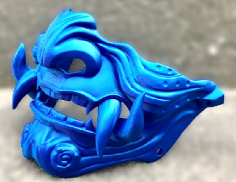 3D Printed Samurai/oni Mask // 3D Printing // Samurai Mask // Wearable ...