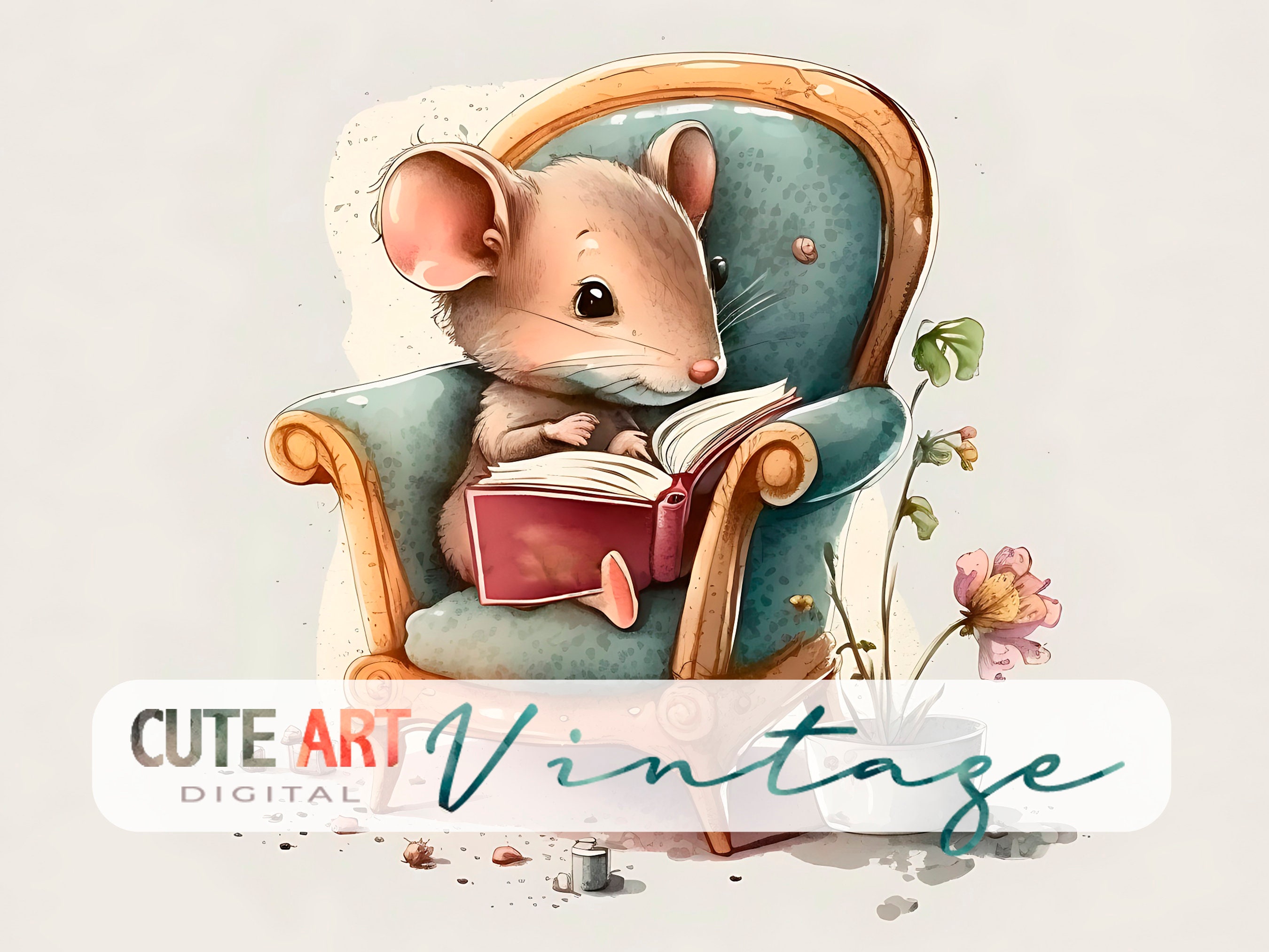 Cute Watercolor Mice, Cute Watercolor Mouse, Drawings to Decorate, Mice ...
