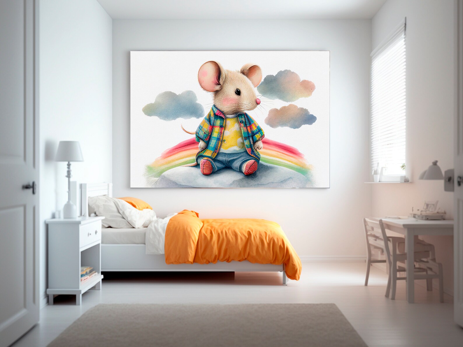 Watercolor Mice, Cute Watercolor Mouse, Children Mouse Illustration ...
