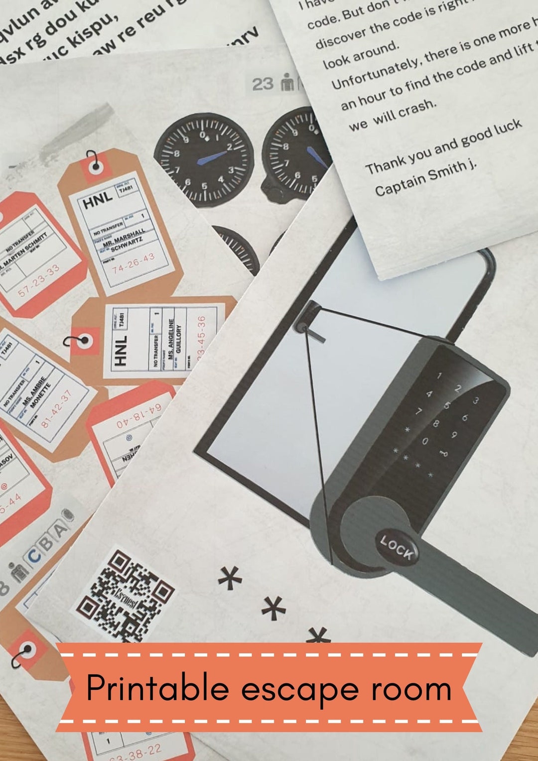 Save the Airplane Printable Escape Room - Etsy