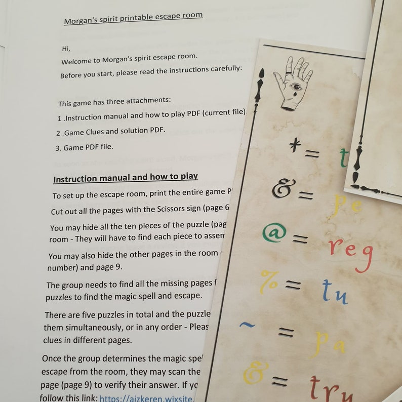 Morgan's Spirit Printable Escape Room - Etsy