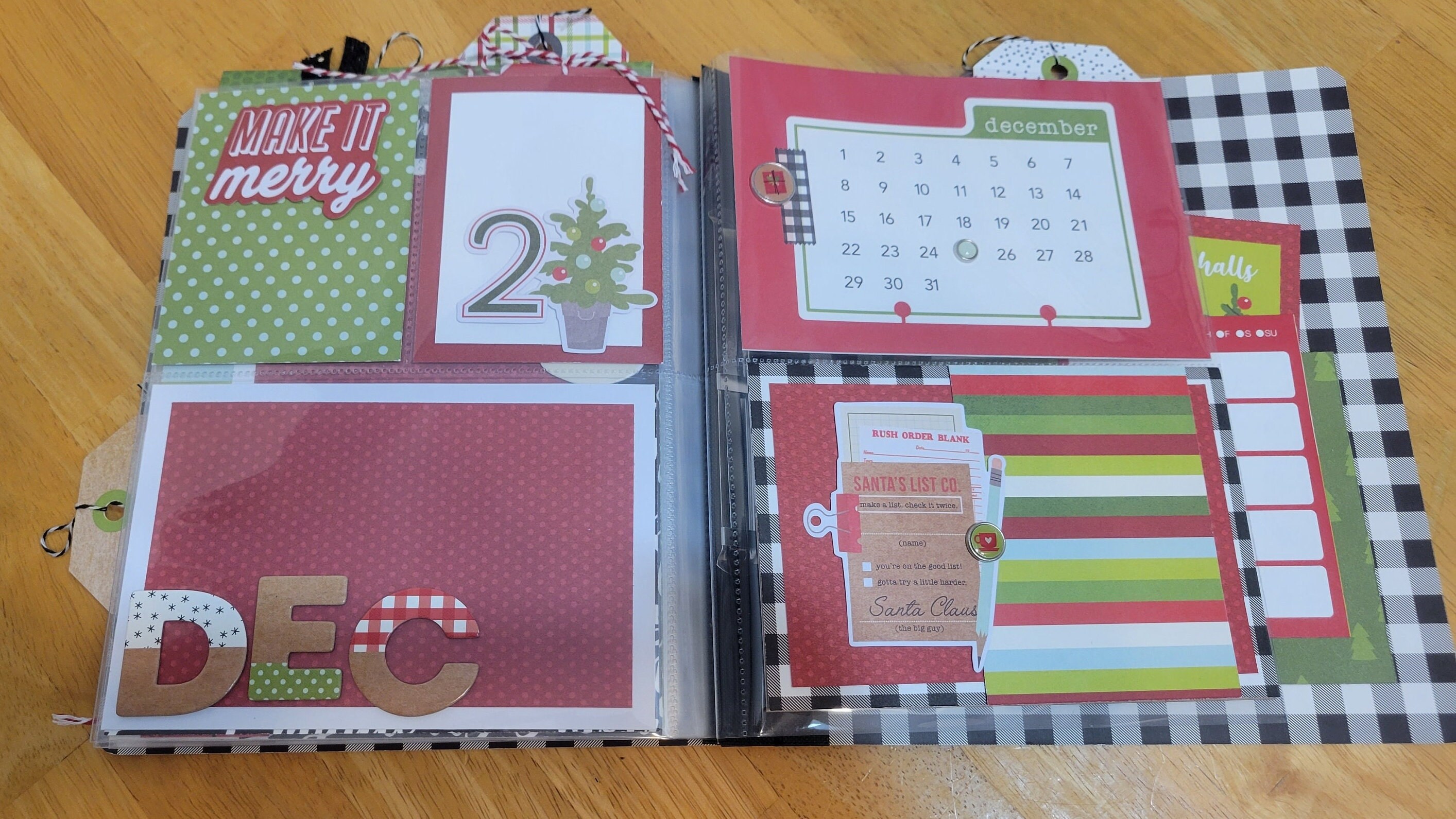 12 Days of Christmas 6x8 Flipbook Premade Scrapbook Album 10 Double ...