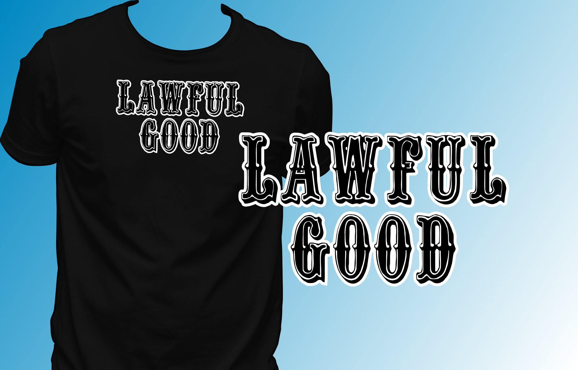 Lawful Good Dnd Alignment Tshirt for Gamers and Role Players - Etsy