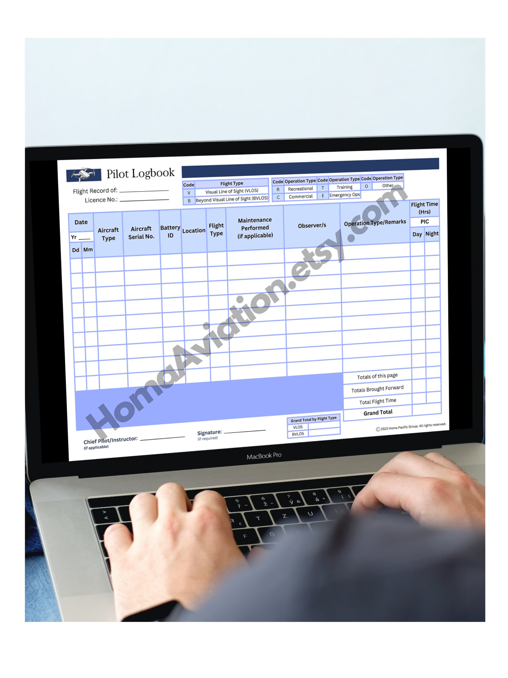 Drone/rpas/uav Operations | Drone Pilot Logbook | Safe Flying | Digital ...