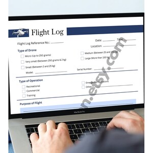 Drone/rpas/uav Operations Flight Log Safe Flying Digital Download ...