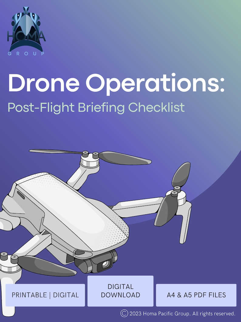 Drone/rpas/uav Operations | Drone Post-flight Briefing Checklist | Safe ...