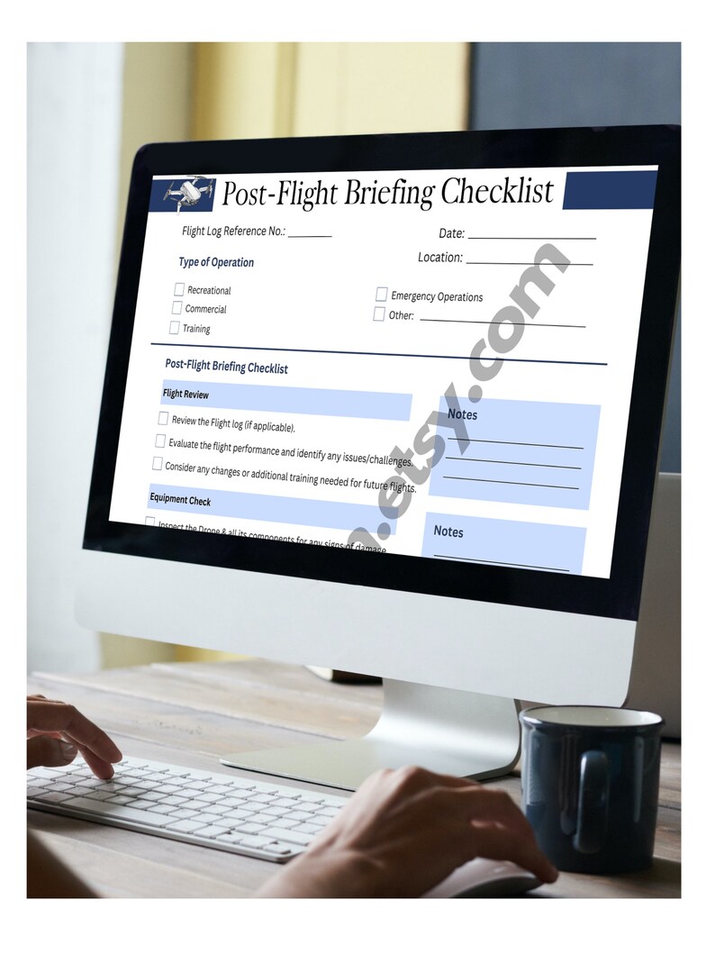 Drone/rpas/uav Operations | Drone Post-flight Briefing Checklist | Safe ...