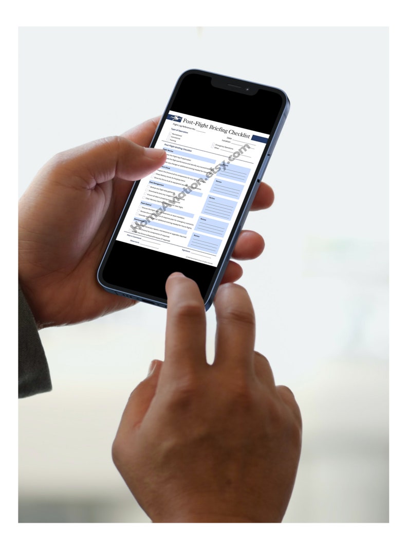 Drone/rpas/uav Operations | Drone Post-flight Briefing Checklist | Safe ...