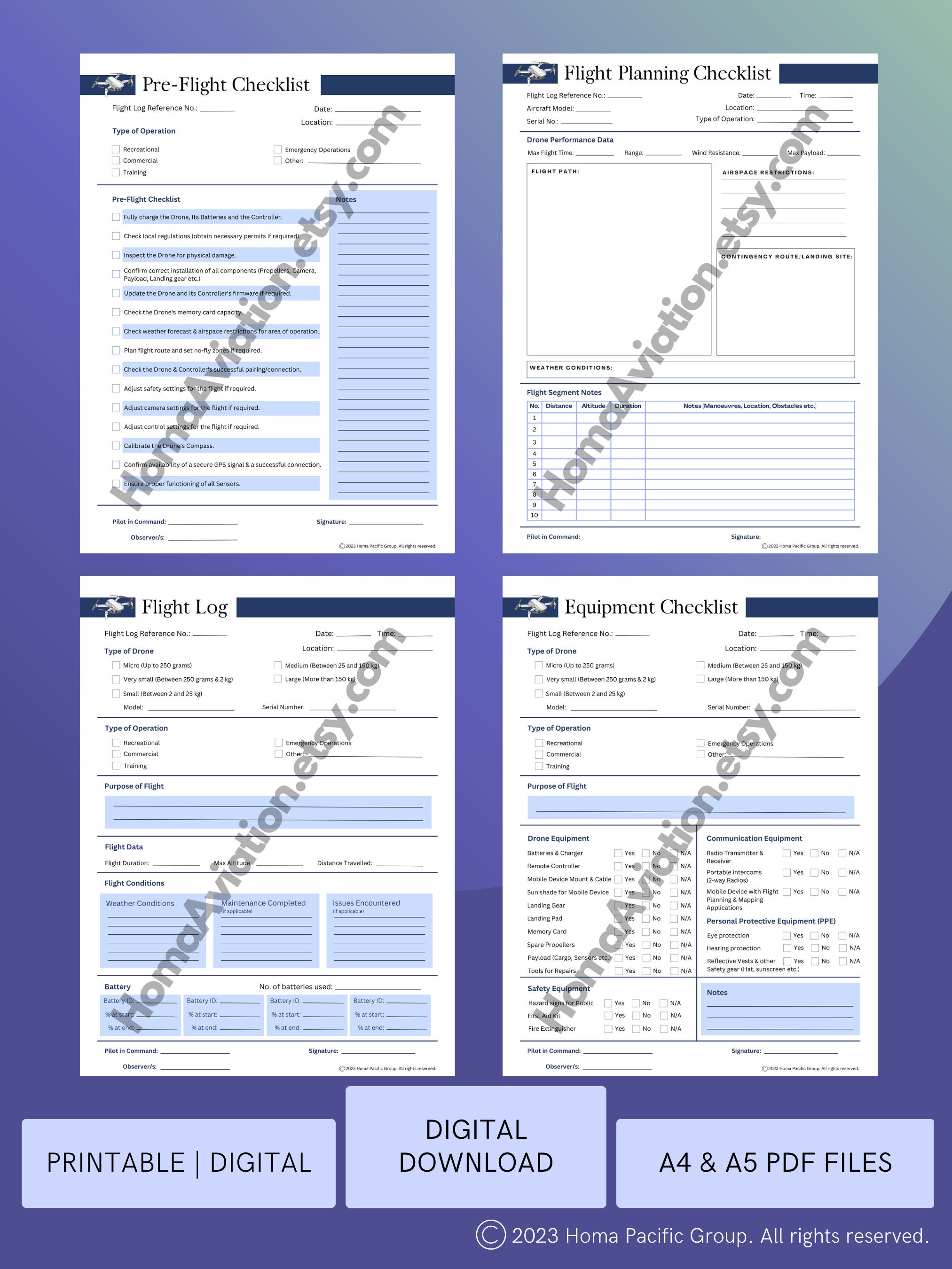 Complete Drone Operations Bundle: Checklists & Guides for Safe Flying ...