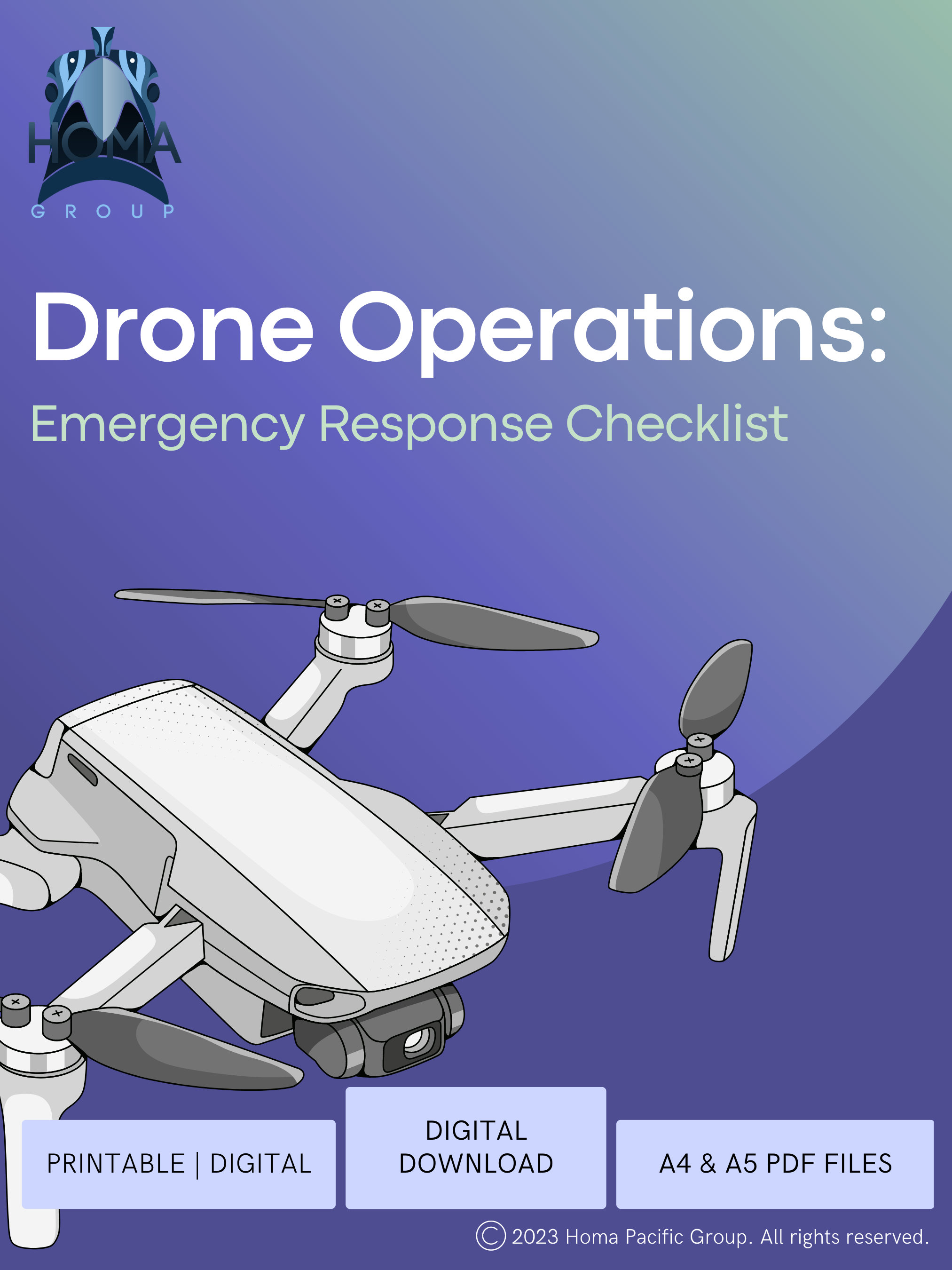 Drone/rpas/uav Operations Emergency Response Checklist Safe Flying ...