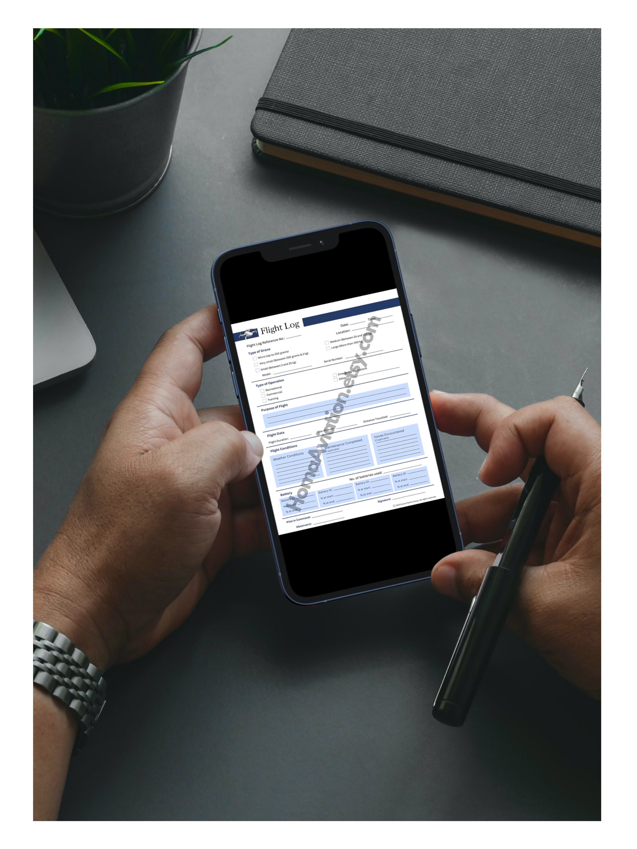 Drone/rpas/uav Operations Flight Log Safe Flying Digital Download ...