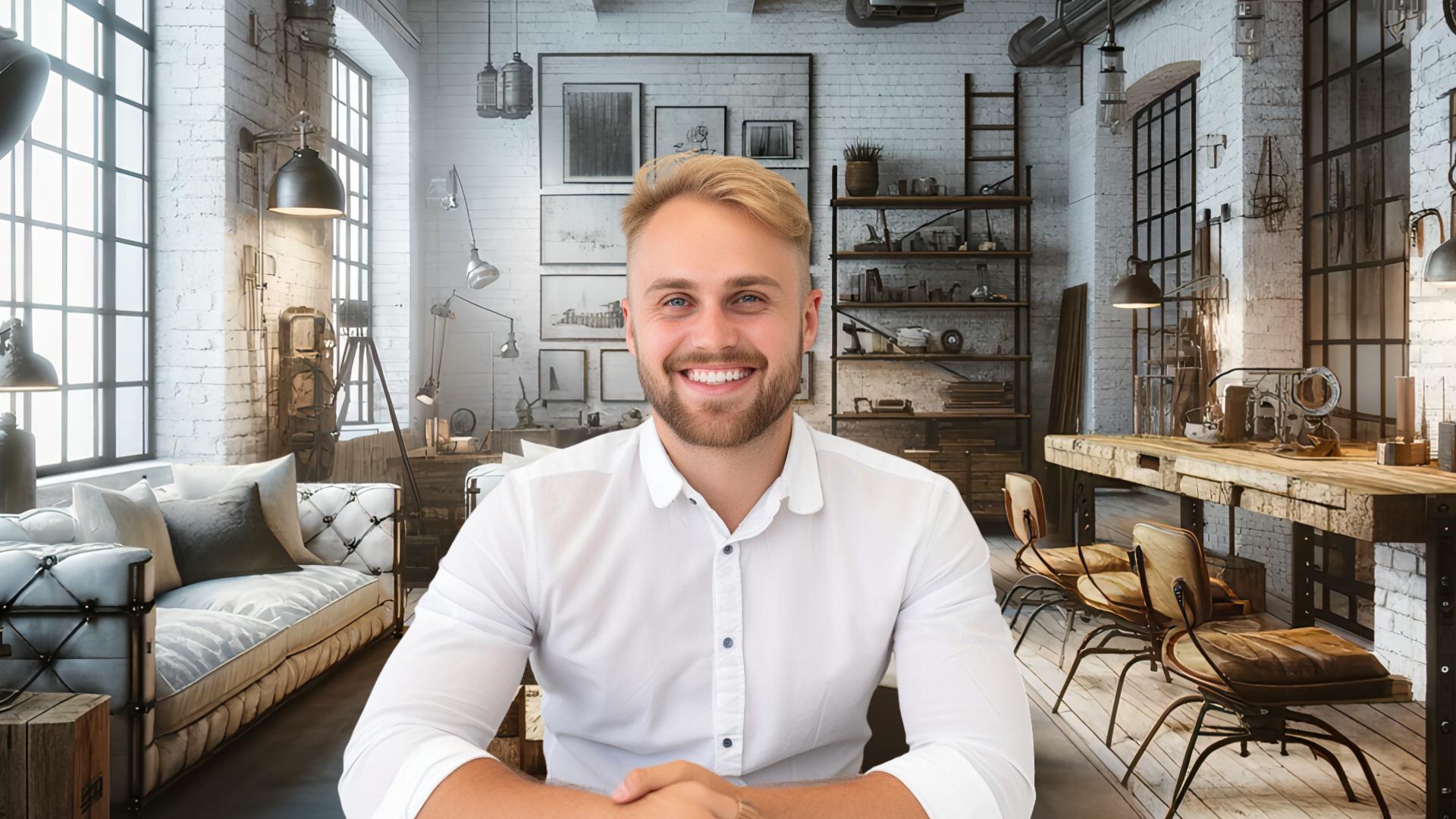 Industrial Loft Zoom Background - Etsy