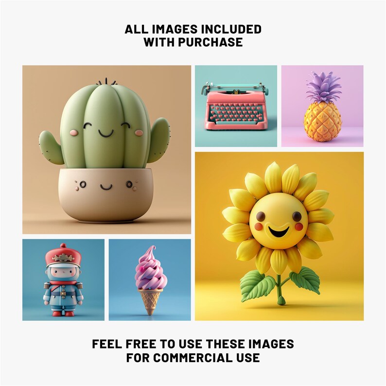 9 Cute 3D Rendered Models | Playful Midjourney AI Art + Bonus Prompt ...