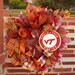24” Virginia Tech Hokie Wreath | Front Door | Every Day Wreath - Etsy