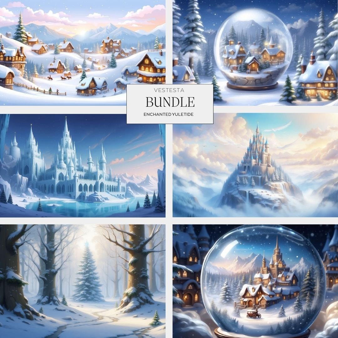 Yuletide Charm Art Collection Part 1: Enchanted Yuletide 6-piece ...