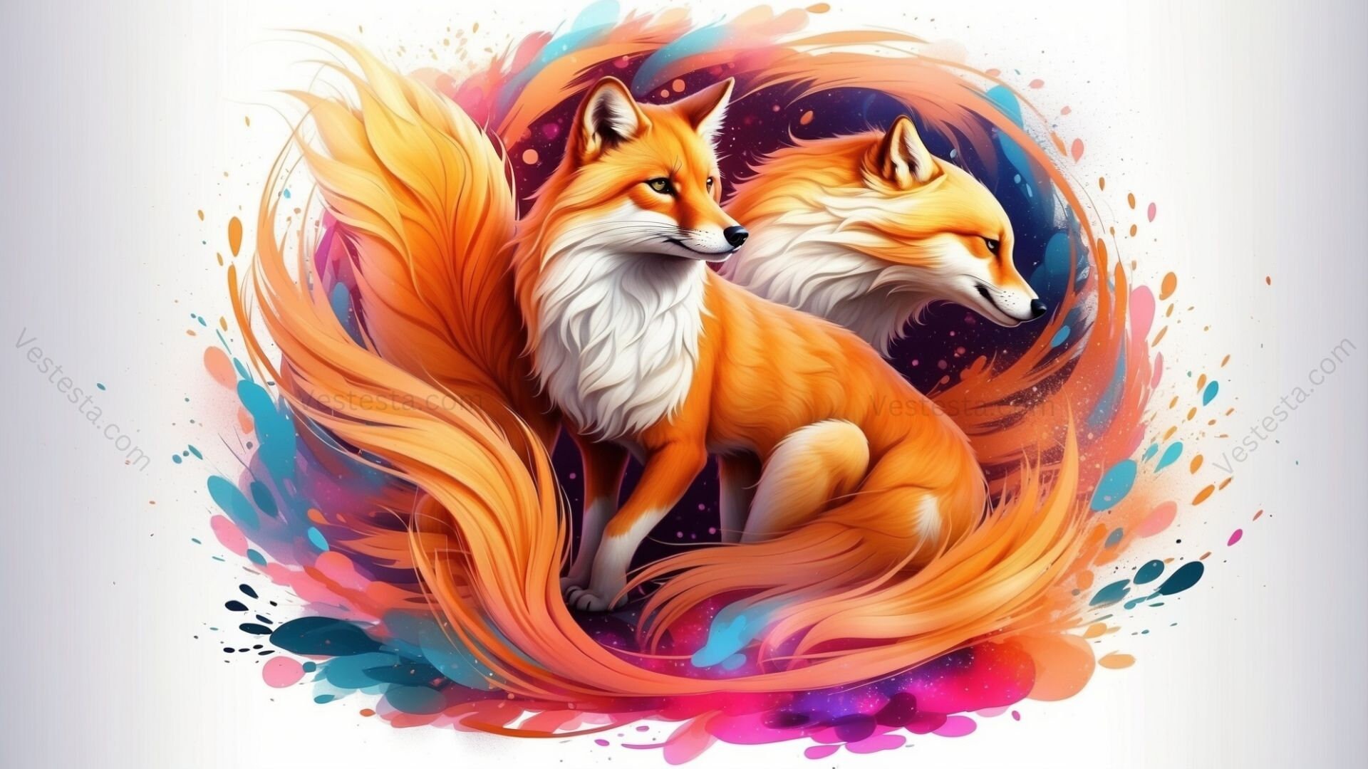 Celestial Flames Digital Art Collection: Mythical Creatures and ...