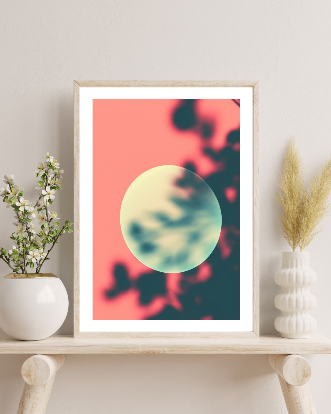 Colorful Plasma Ball - Abstract Art Poster Print - Wall Art - Gradient ...