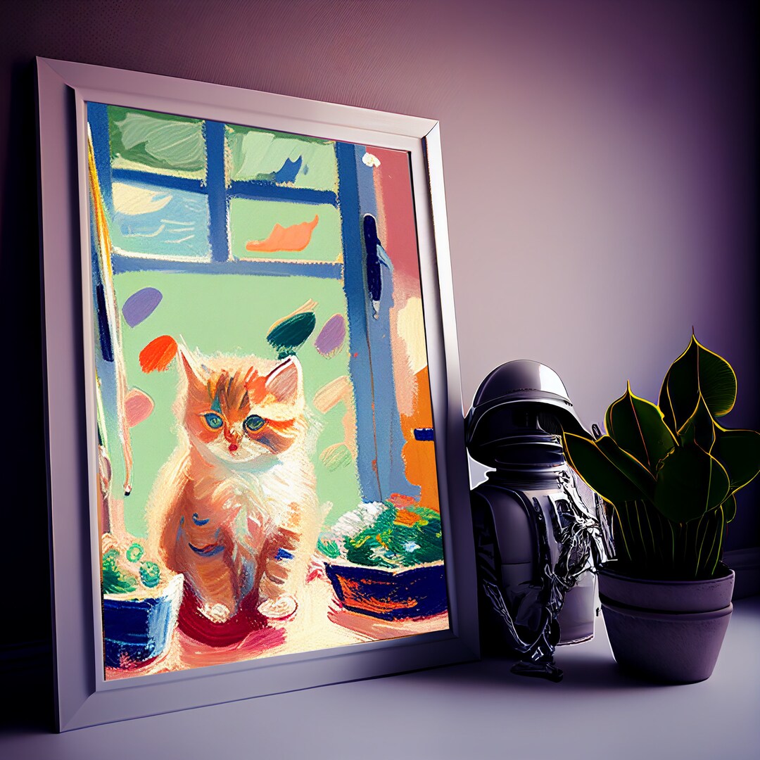 Henri Matisse Cat Print, Matisse Open Window Cat Print, Cat Lovers Gift ...