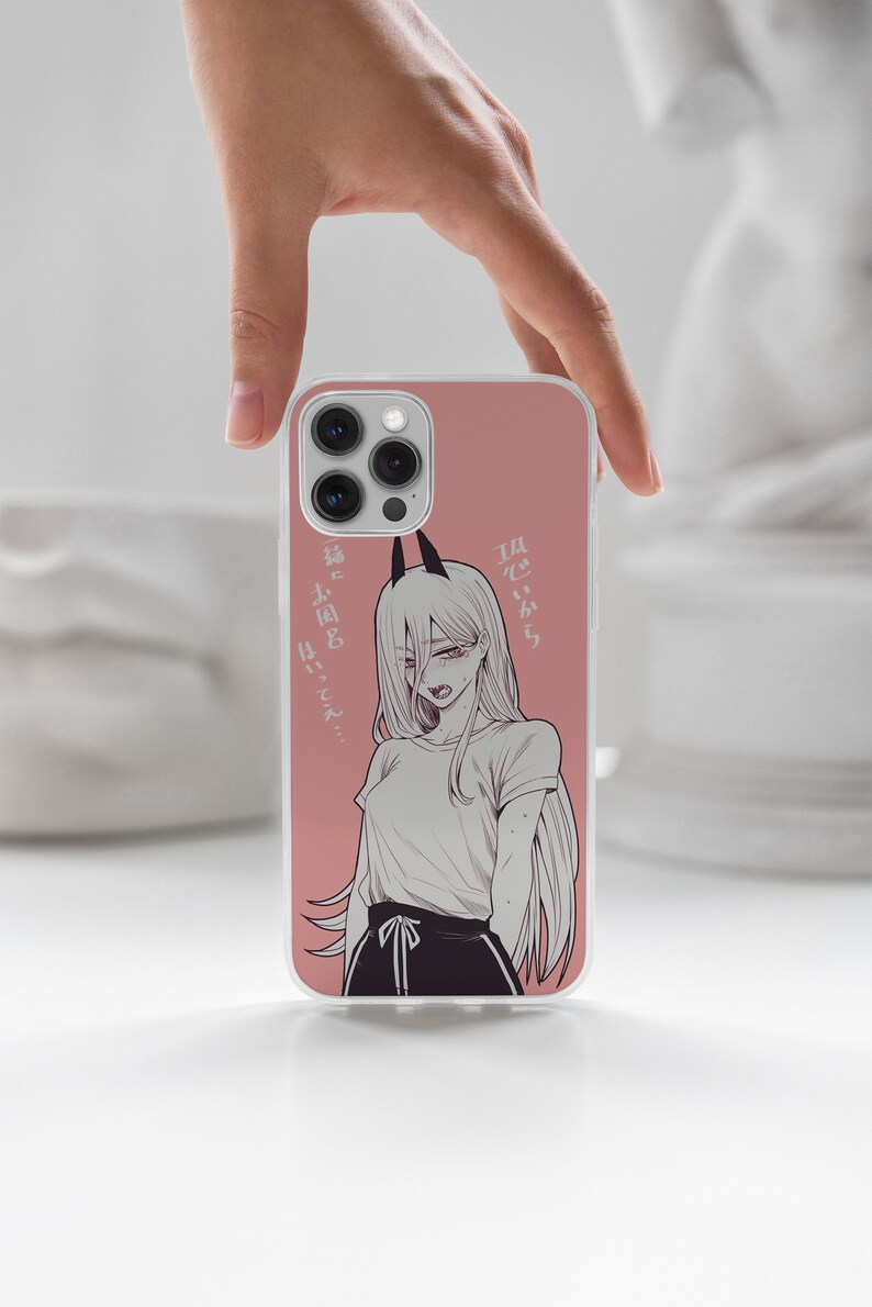 Art Chainsawman Power Anime Girl Soft Case for iPhone 14 Plus,14 Pro ...