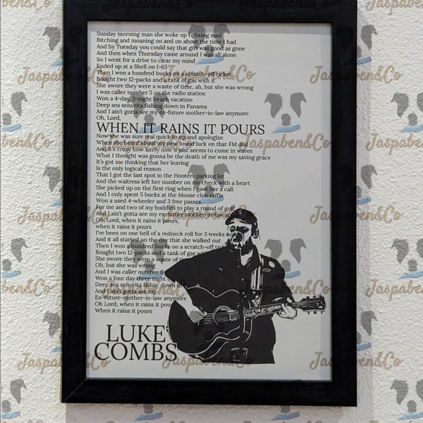 Luke Combs Wall Poster - Etsy