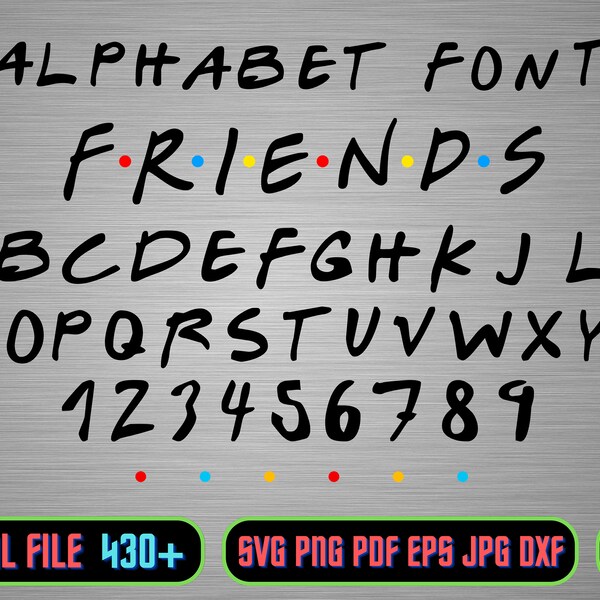 Friends Font - Etsy