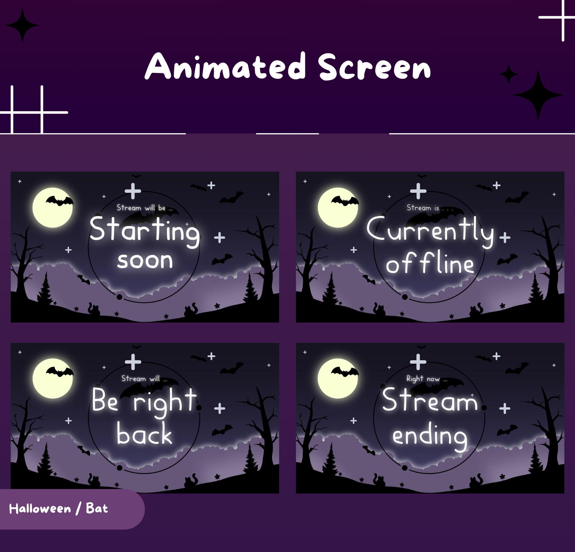 Animated Bat-themed Twitch Overlay – Professional Streamer Pack - Etsy