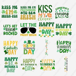Groovy St. Patrick's Day Quotes St Patricks SVG Retro Spring Clipart ...