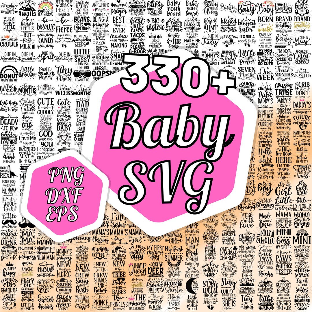 Bébé SVG Bundle, Baby Shower SVG, Bundle SVG nouveau-né, Bundle de ...