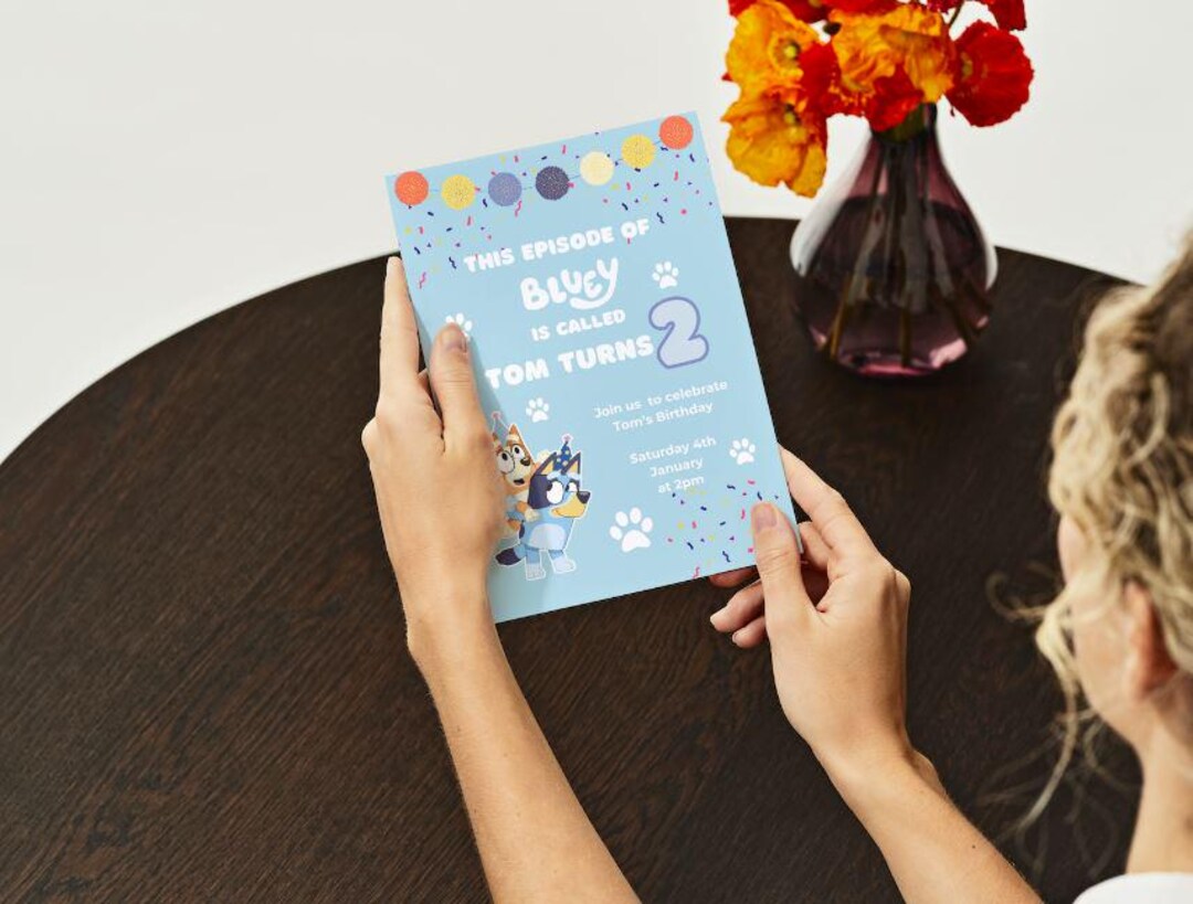 BLUEY Themed Party Bundle; Digital Download Bundle Invite / Poster ...