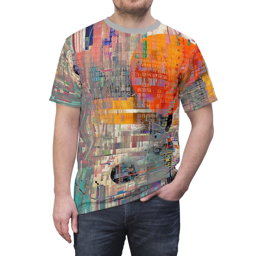Digital Noise Data Distortion Computer Glitch Unisex Cut & - Etsy