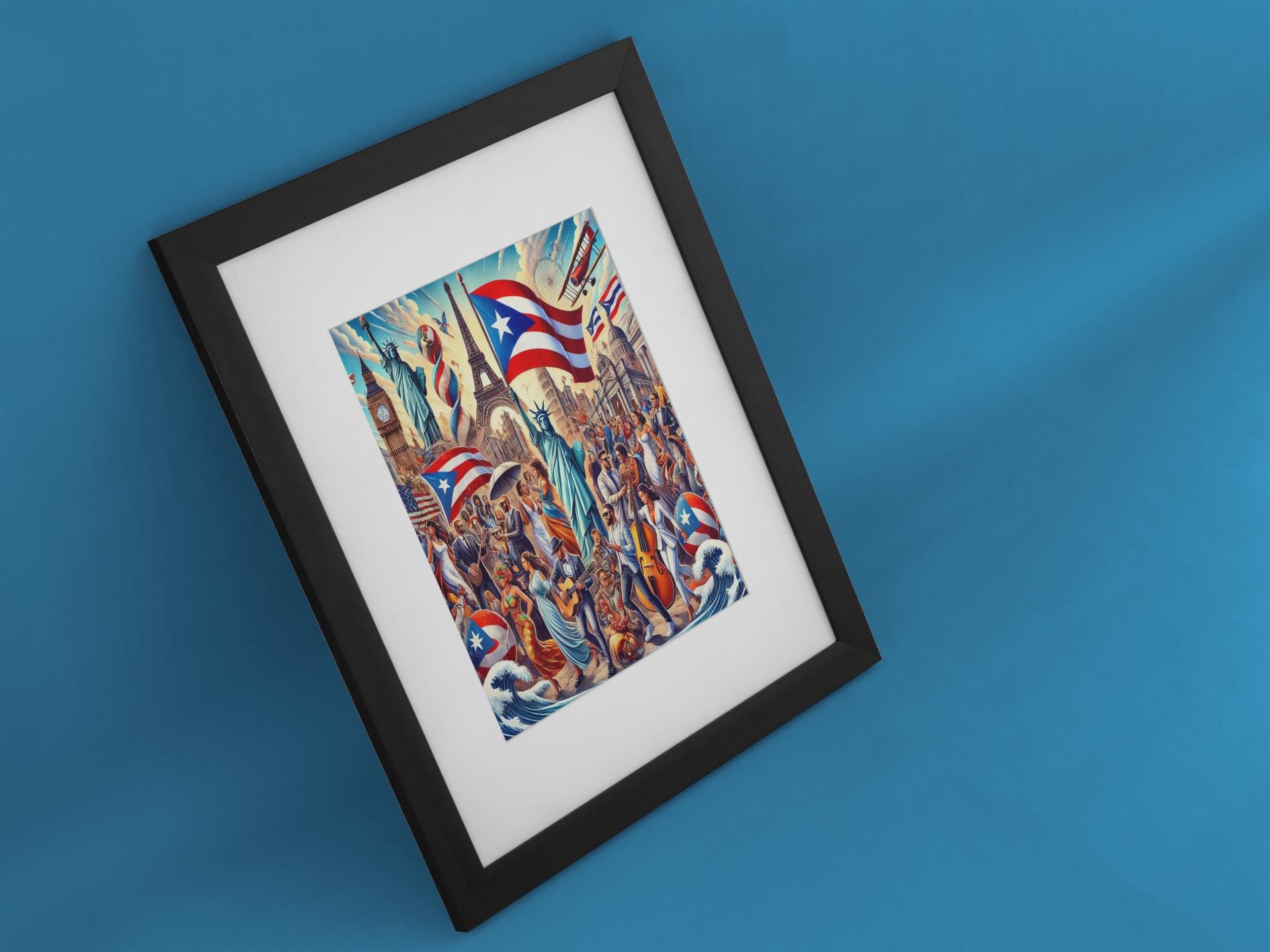 Puerto Rican Diaspora Pride Digital Print, Puerto Rico Wall Art ...