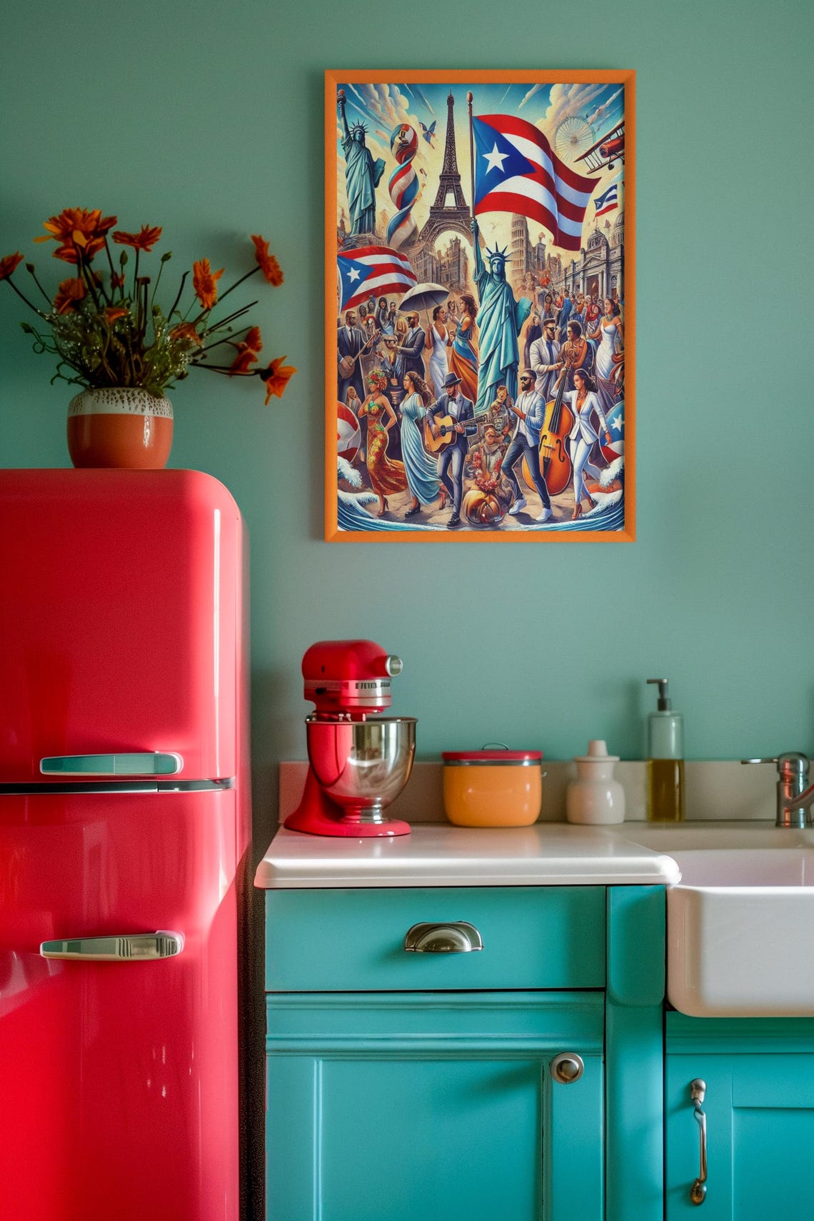 Puerto Rican Diaspora Pride Digital Print, Puerto Rico Wall Art ...