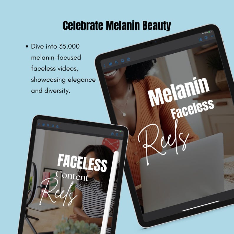 Faceless Mega Bundle | Melanin, Done-for-you, Luxury, Aesthetic Reels | Stock Videos | Passive ...