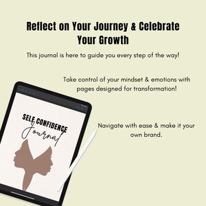 Self Confidence Journal, Printable Self-care Planner, Editable Canva ...