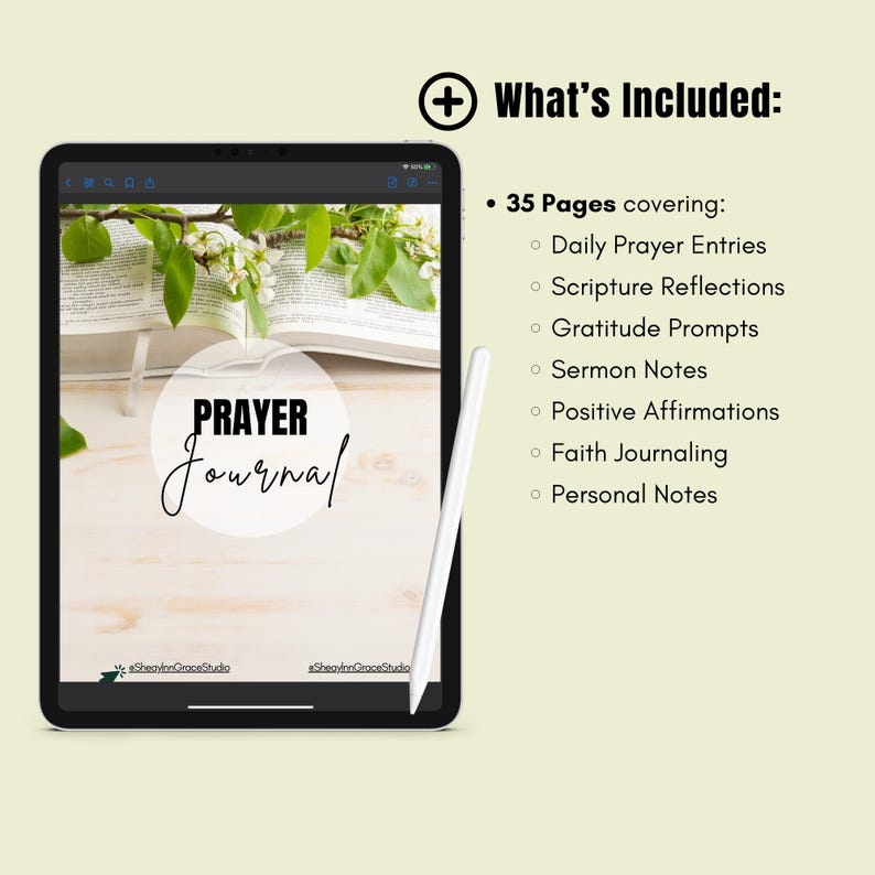Prayer Journal | Daily Reflections, Scriptures, Gratitude Planner ...