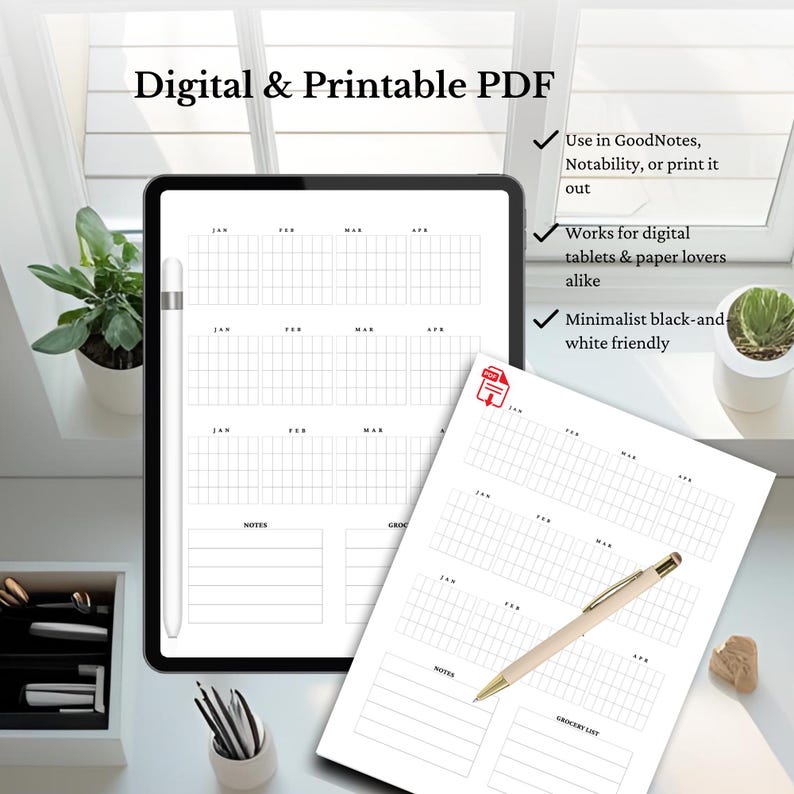 Christian ADHD Wall Planner 2025-2026: Big Visual Calendar (PDF ...