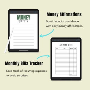 Digital Financial Budget Planner, Budget Journal With Savings Tracker ...
