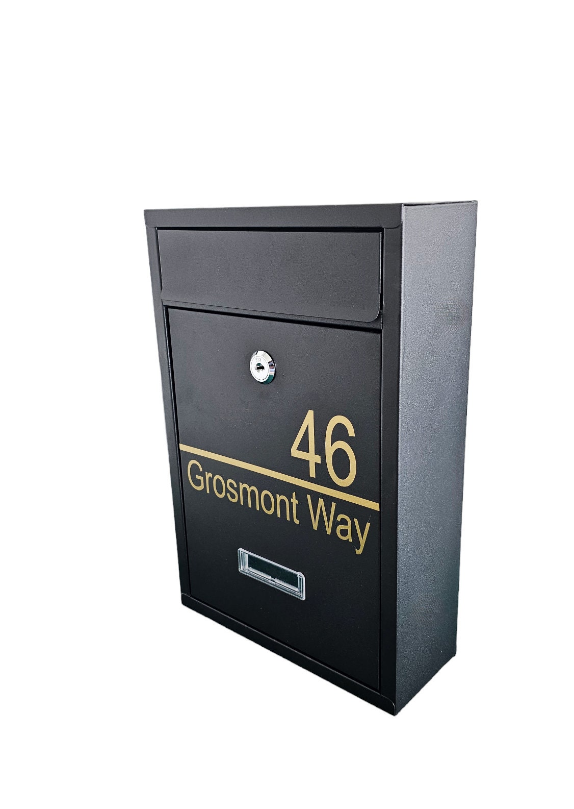 Steel Wall Mounted Modern Post Box, Mail Box Full Custom Address - Etsy UK