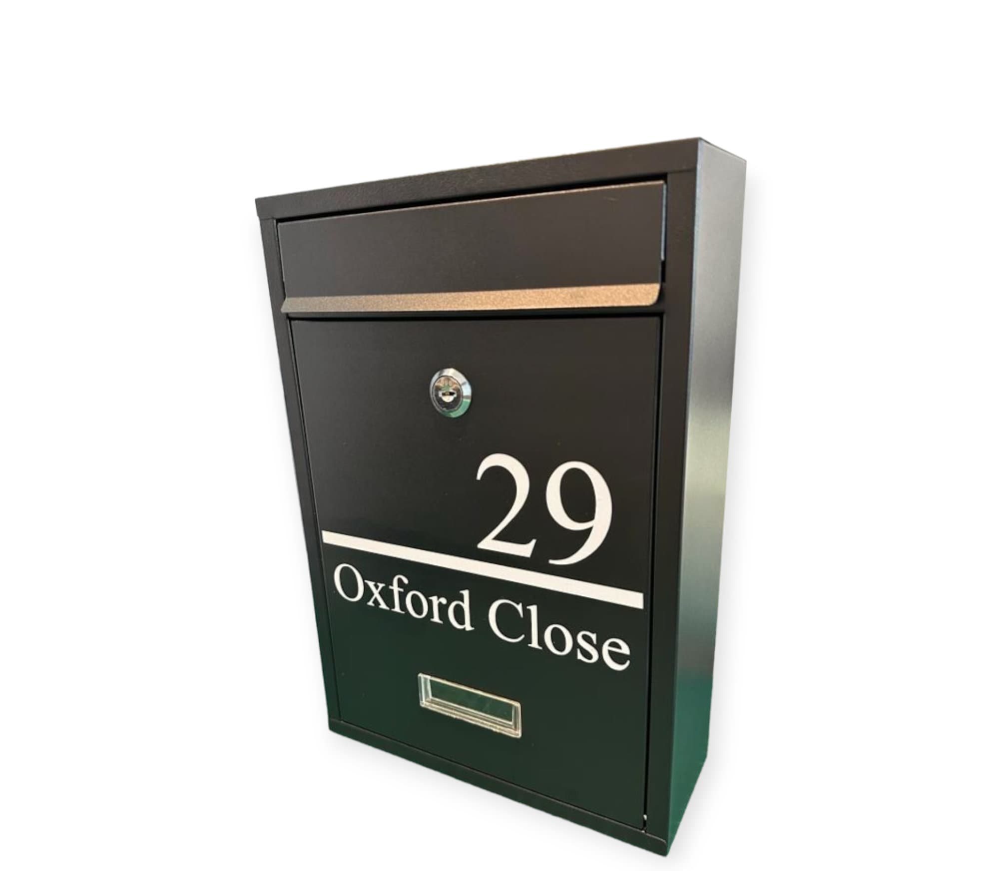 Steel Wall Mounted Modern Post Box, Mail Box Full Custom Address - Etsy UK