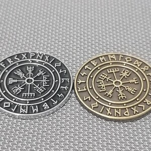 Exquisite Viking Compass, Norse Puaula Disc, Unisex Viking Vegvisir ...