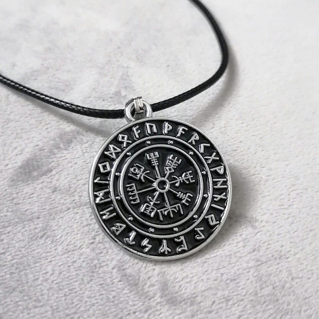 Exquisite Viking Compass, Norse Puaula Disc, Unisex Viking Vegvisir ...