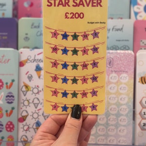 Star Saver 200 | Savings | Cash Envelope | Challenge | Cash Stuffing ...