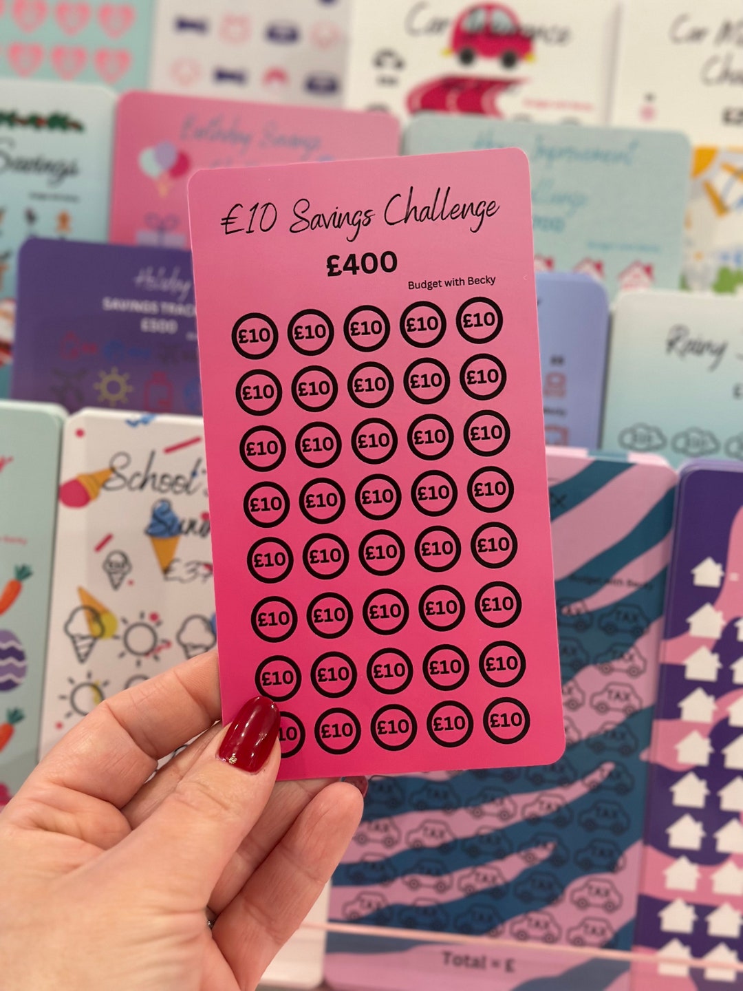 Ten Pound Savings Challenge | Savings | Cash Envelope | Challenge ...