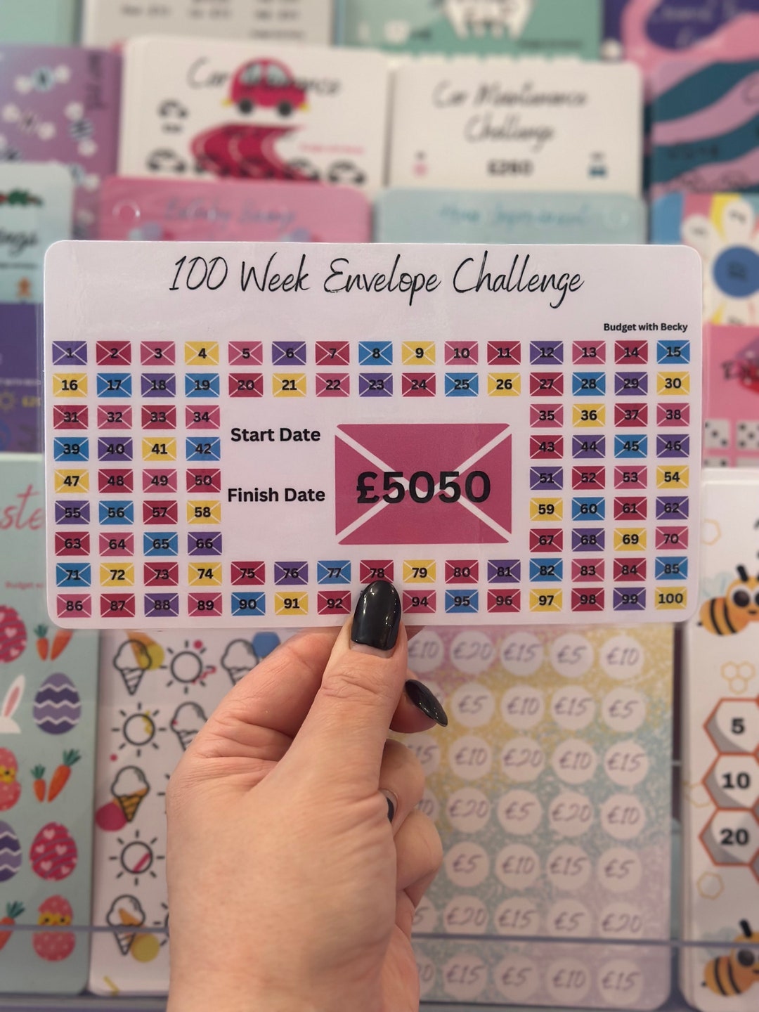 100 Week Envelope Savings Challenge | Savings | Cash Envelope ...
