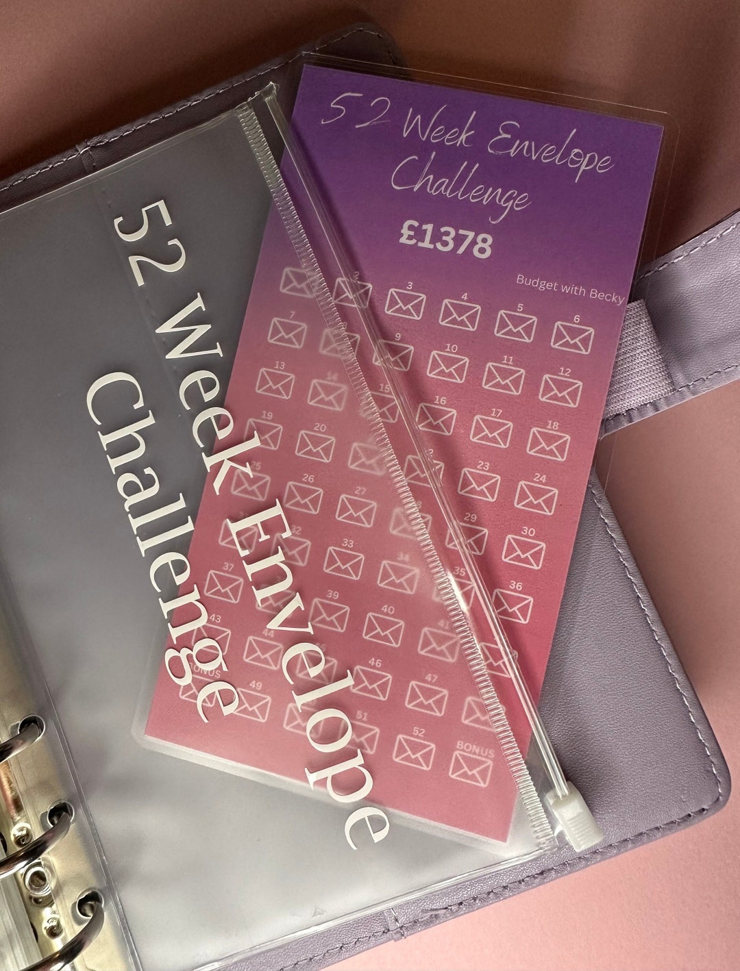 52 Week Envelope Savings Challenge - Etsy UK