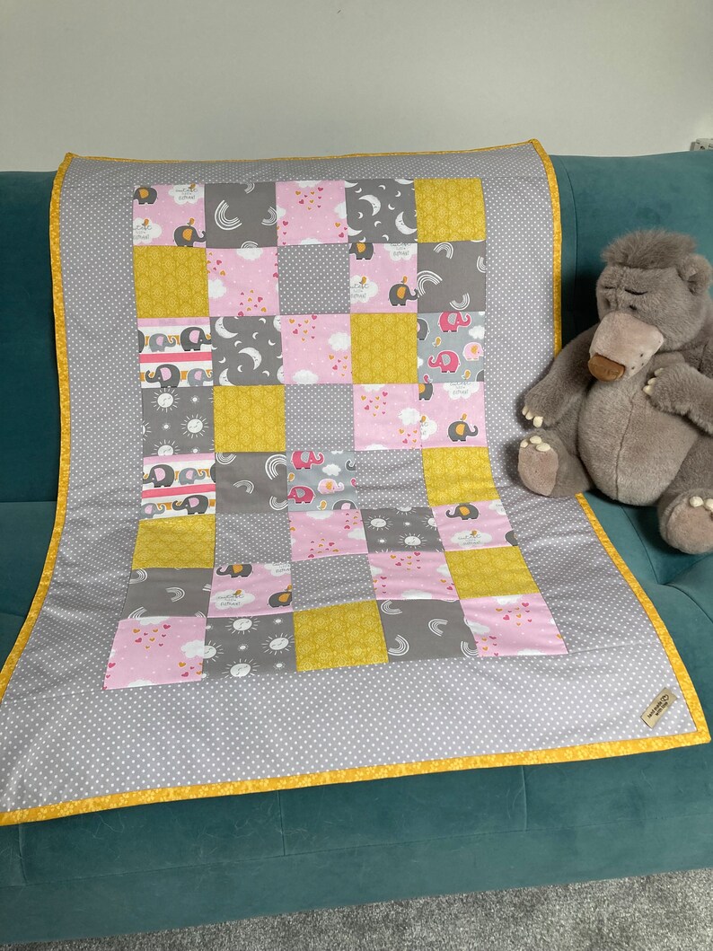 Handmade Patchwork Baby Cot Quilt/playmat - Etsy